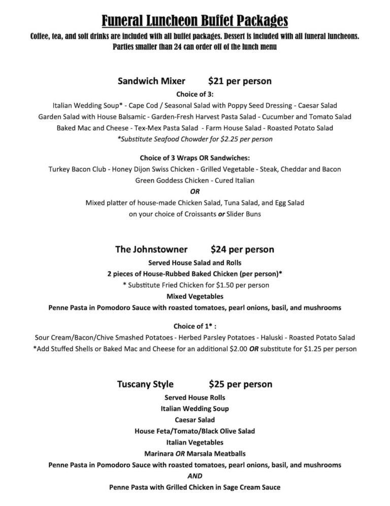 The Boulevard Grill Menus | Lunch Dinner Cocktails Beverages Banquet